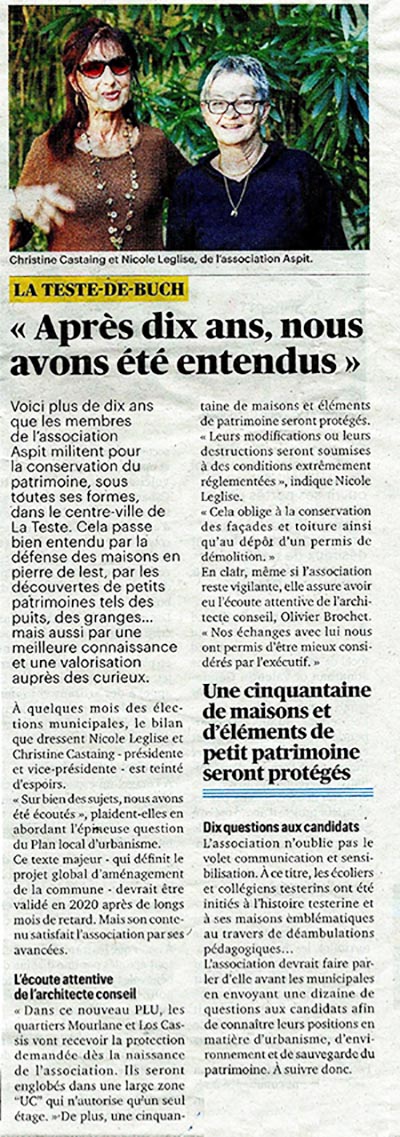 Aspit : après dix ans nous avons été entendus - ASPIT